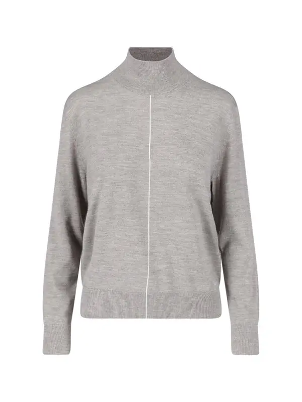 Calvin Klein Mock Neck Sweater - Grey