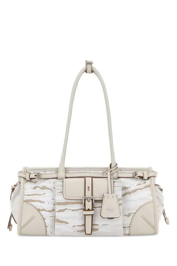 Prada Canvas Medium Shoulder Handbag - Printed