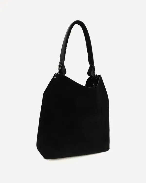 VIVIENNE WESTWOOD Large Lottie Suede Shopping Bag