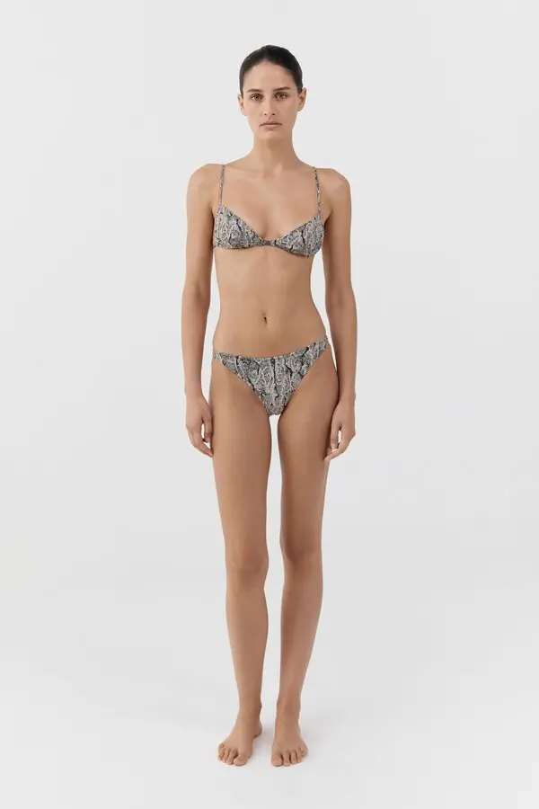 ST. AGNI Mid Bikini Brief - Python