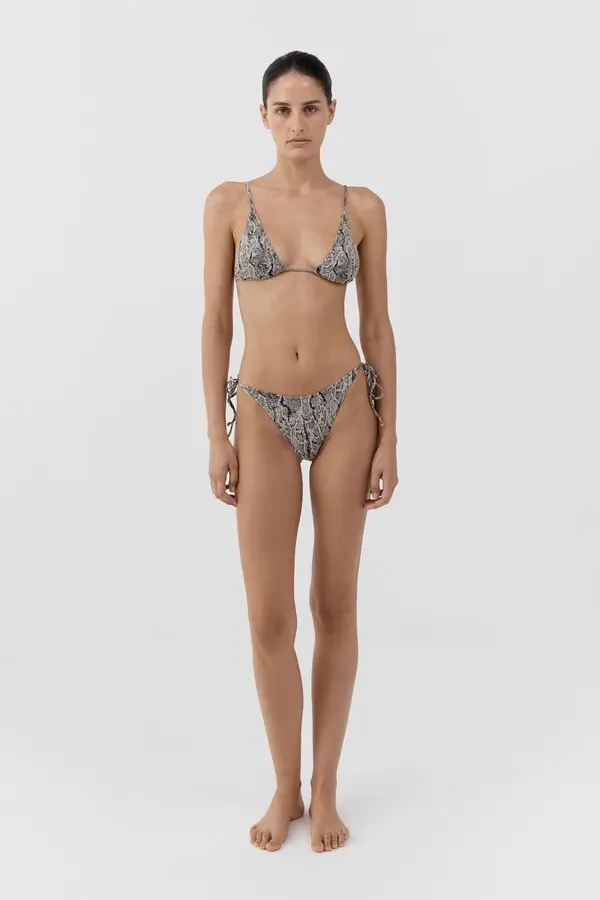 ST. AGNI High Cut Bikini Brief - Python