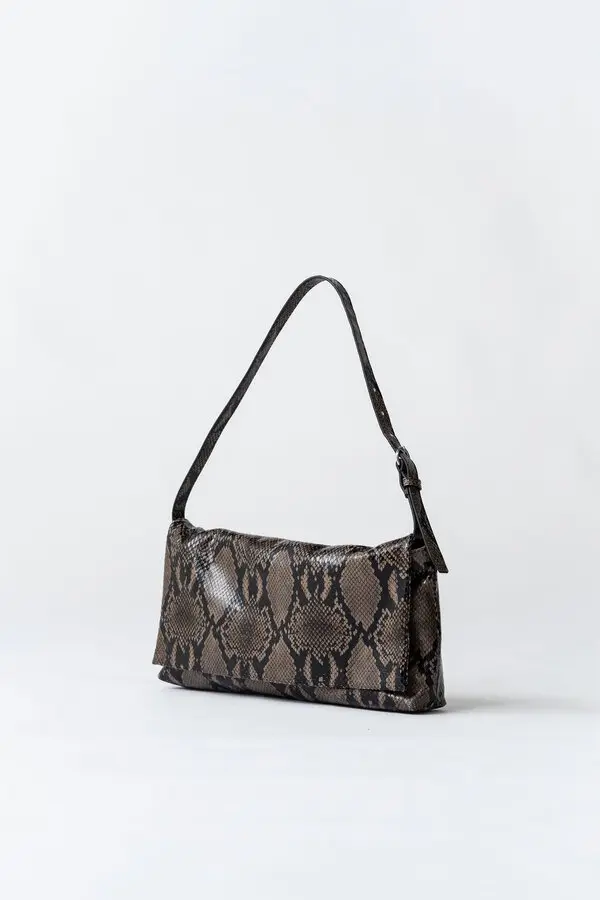 ST. AGNI Soft Detachable Belt Bag - Python Embossed