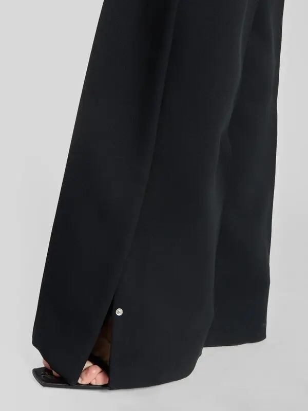 COURREGES Twill Seam Mid-rise Straight-leg Pants