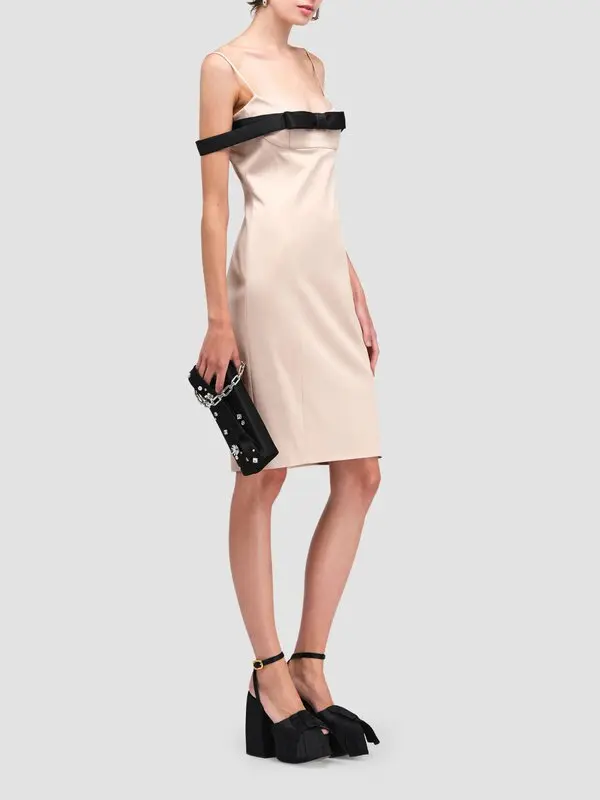 Marc Jacobs Bow Off-shoulder Mini Dress