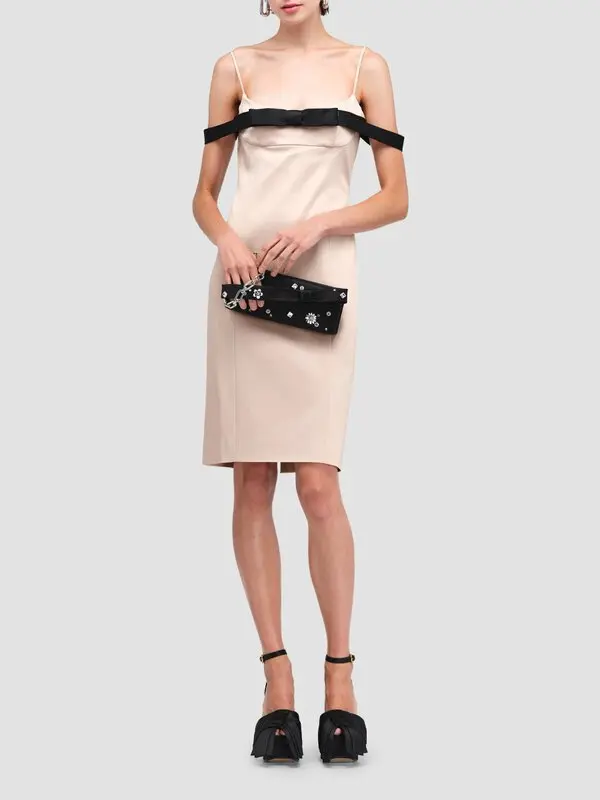 Marc Jacobs Bow Off-shoulder Mini Dress