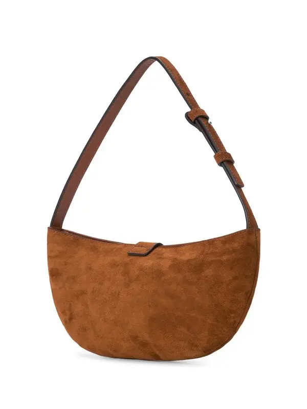 Staud Harlow Crescent Suede Shoulder Bag