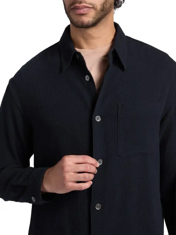 FRAME Open Weave Cotton-blend Shirt