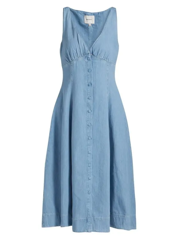 REFORMATION Sebastien Denim Midi-dress - Savannah
