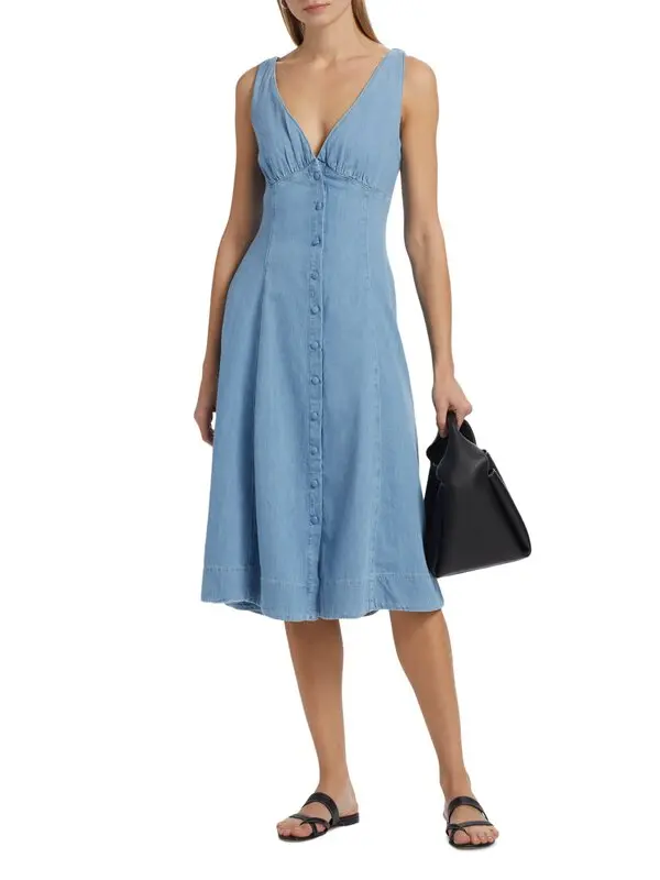 REFORMATION Sebastien Denim Midi-dress
