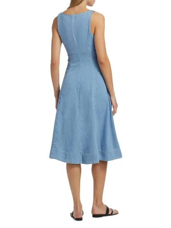 REFORMATION Sebastien Denim Midi-dress