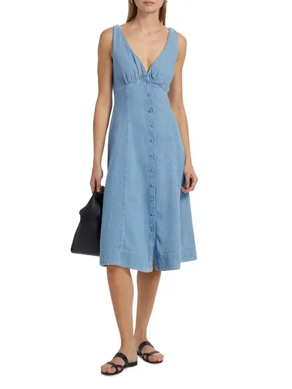 REFORMATION Sebastien Denim Midi-dress