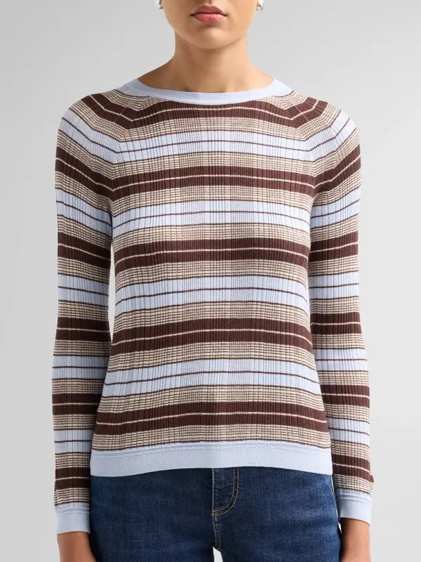 Rag & Bone Teresa Striped Silk-blend Top