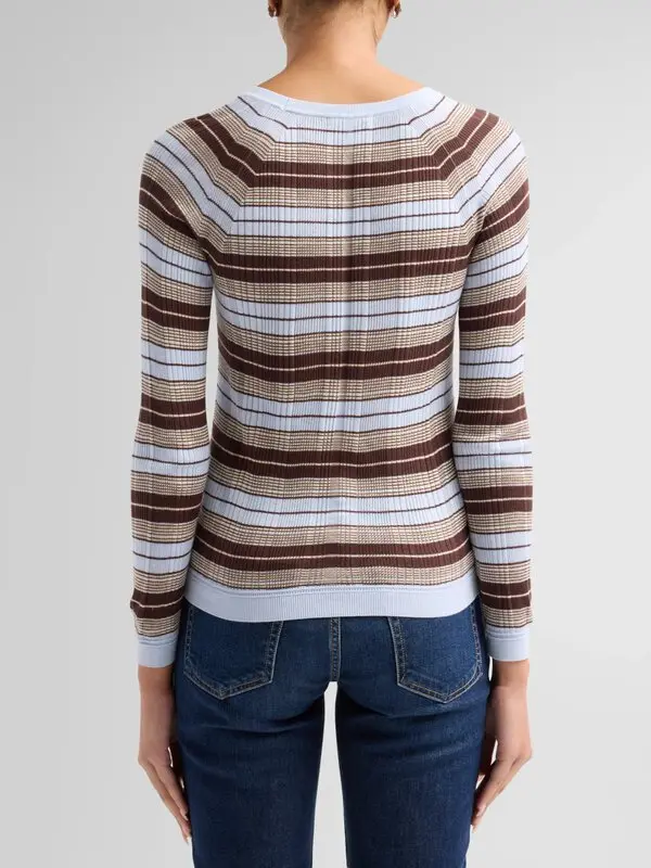 Rag & Bone Teresa Striped Silk-blend Top