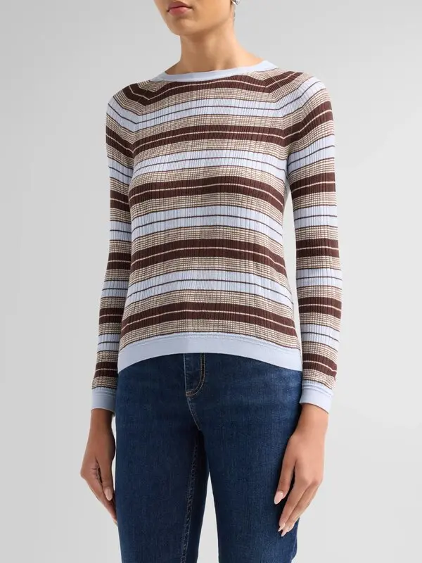 Rag & Bone Teresa Striped Silk-blend Top