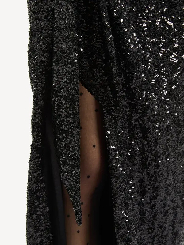 Balmain Long Sequinned Dress