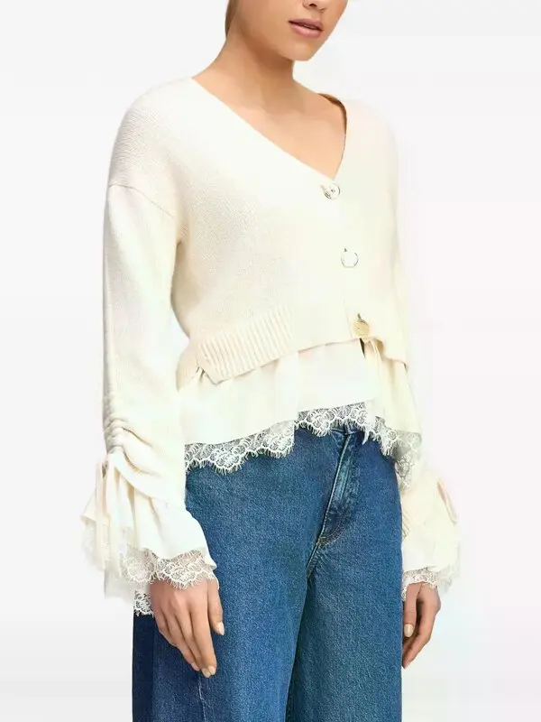 Cinq À Sept Atley Lace-trim Layered Cardigan