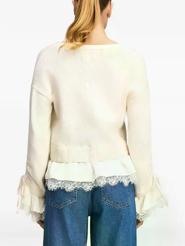 Cinq À Sept Atley Lace-trim Layered Cardigan