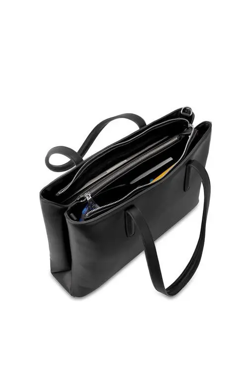 CAMPO MARZIO ROMA 1933 Yvonne Briefcase 15.6" With Zipper Closure And Multiple Compartments - Black