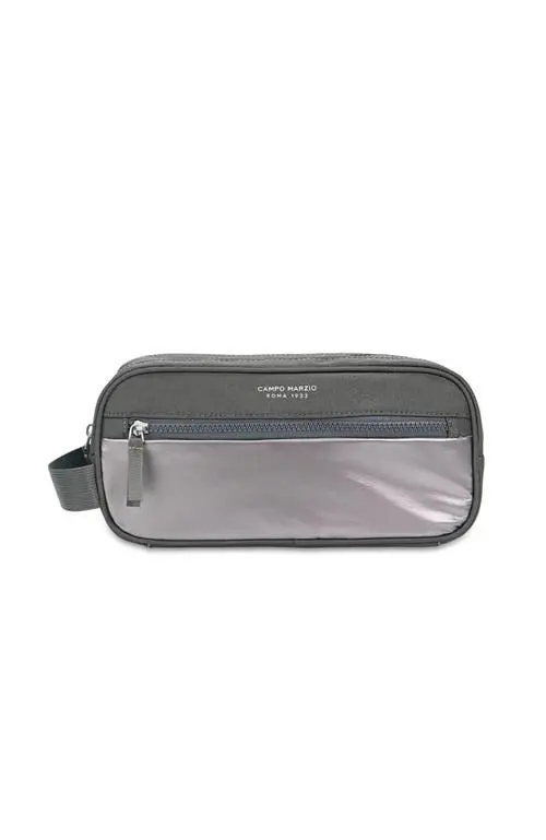 CAMPO MARZIO ROMA 1933 Ray Lightweight Toiletry Clutch Bag With Two Compartments - Graphite Grey