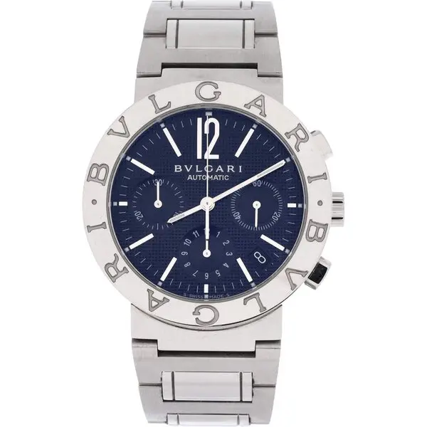 BVLGARI Chronograph Automatic Watch Stainless Steel 38