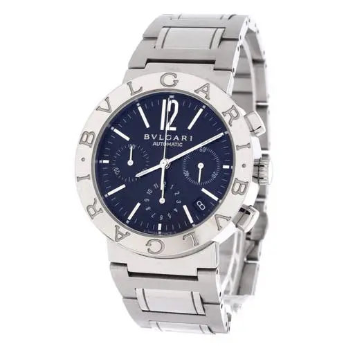 BVLGARI Chronograph Automatic Watch Stainless Steel 38