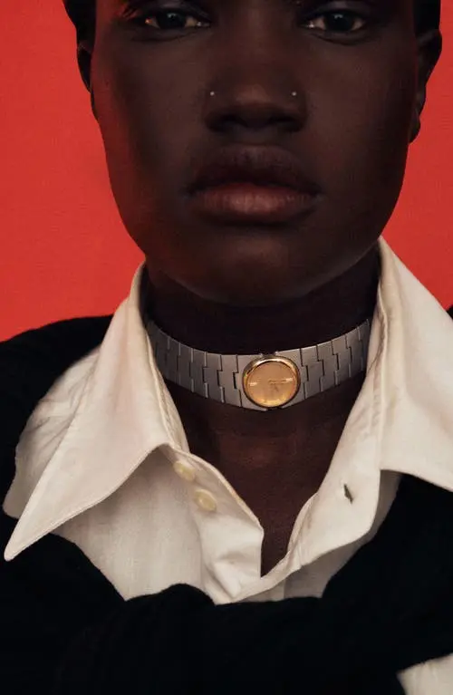 BREDA Sync Choker Necklace Watch, 25mm