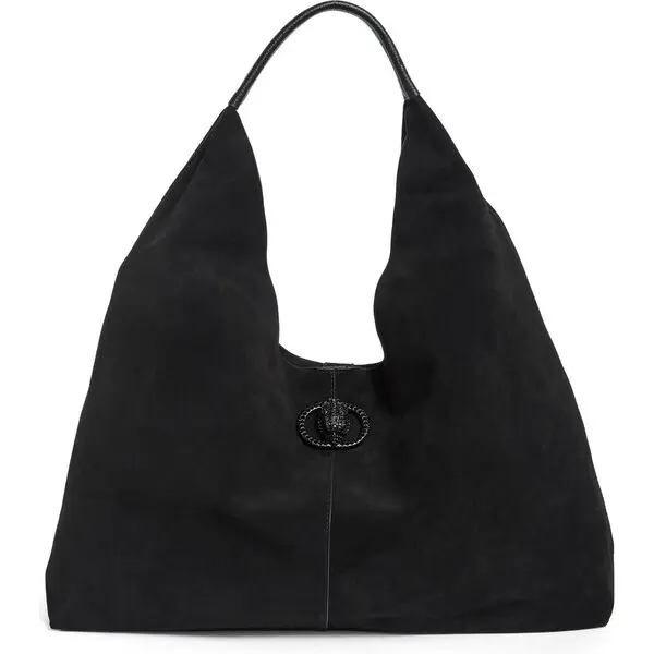 Kurt Geiger Chelsea Large Slouch Leather Hobo Bag - Black