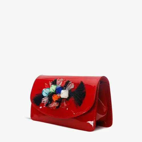 VINCI LEATHER SHOES The Vigo Patent Leather Handbag