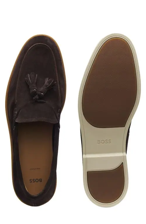 BOSS Hedley Tassel Loafer - Dark Brown