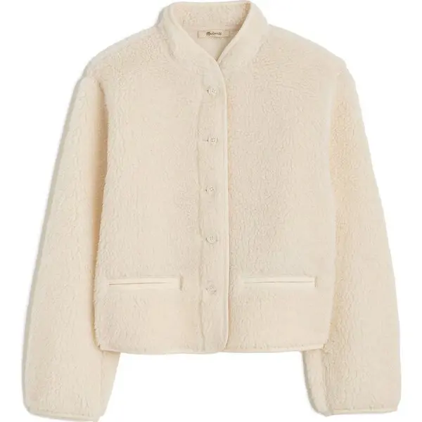 Madewell Après Fleece Mandarin Collar Jacket