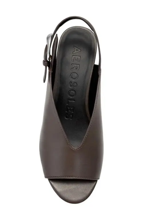Aerosoles Cornelia Leather Platform Sandal - Java