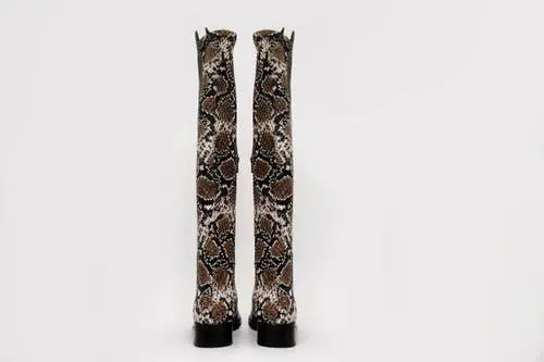VINCI LEATHER SHOES The Moengo Leather Knee High Boot
