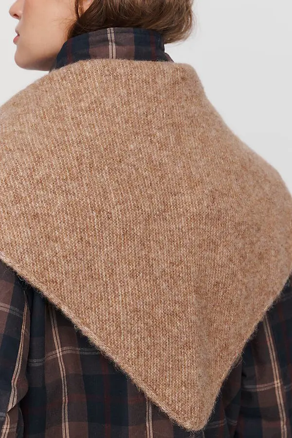 Anthropologie Wool Blend Triangle Scarf - Camel
