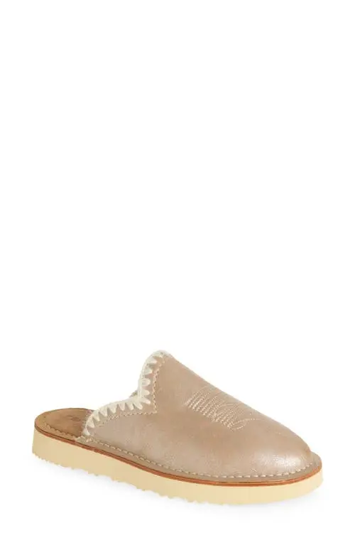 Tecovas The Olivia Brown Genuine Shearling Lined Mule
