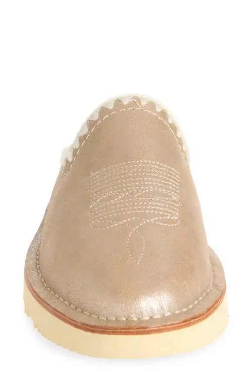 Tecovas The Olivia Brown Genuine Shearling Lined Mule