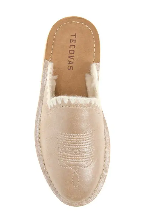 Tecovas The Olivia Brown Genuine Shearling Lined Mule