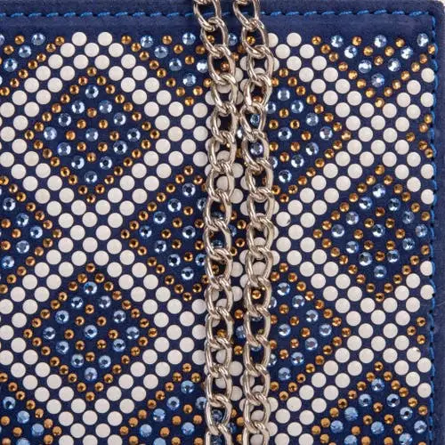 VINCI LEATHER SHOES The Nampula Glitter Suede Leather Clutch