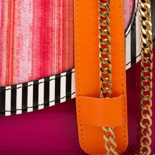 VINCI LEATHER SHOES The Santa Amaro Striped Leather Handbag