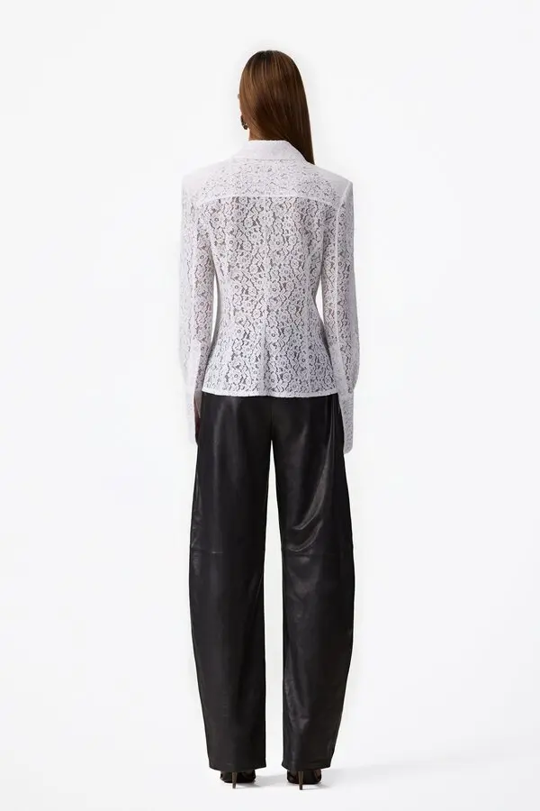SAME Leather Barrel Pant
