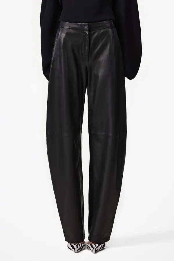 SAME Leather Barrel Pant