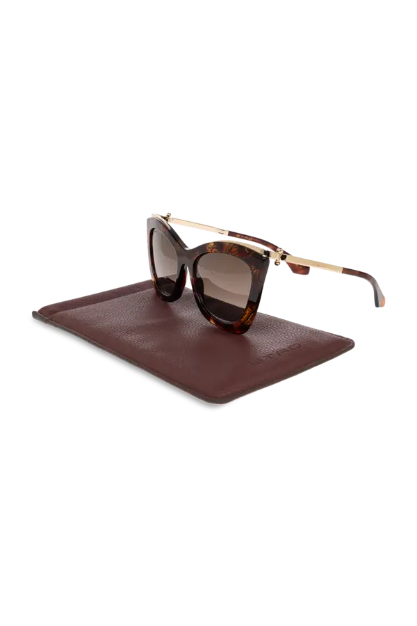 Etro Oversized Cat-eye Sunglasses With Bold Upper Corners