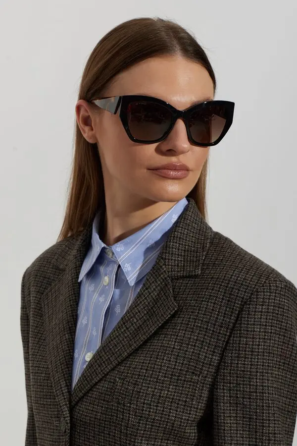 Etro Cat-eye Sunglasses With Gradient Lenses And Case - Brown