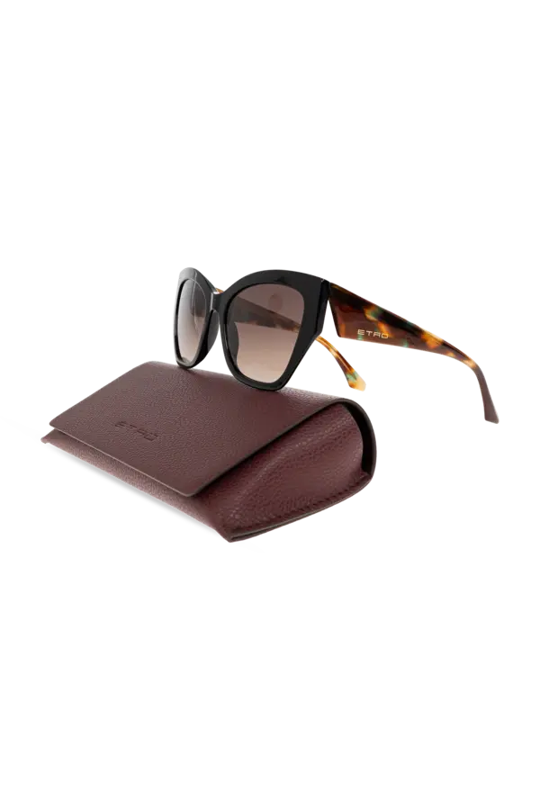 Etro Cat-eye Sunglasses With Gradient Lenses And Case - Brown