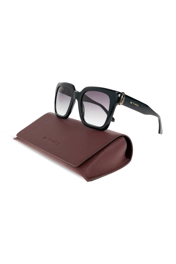 Etro Sunglasses With A Bold Geometric Line And Gold Details