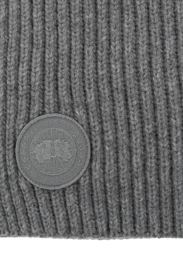 Canada Goose Wool Scarf With Appliqué Logo