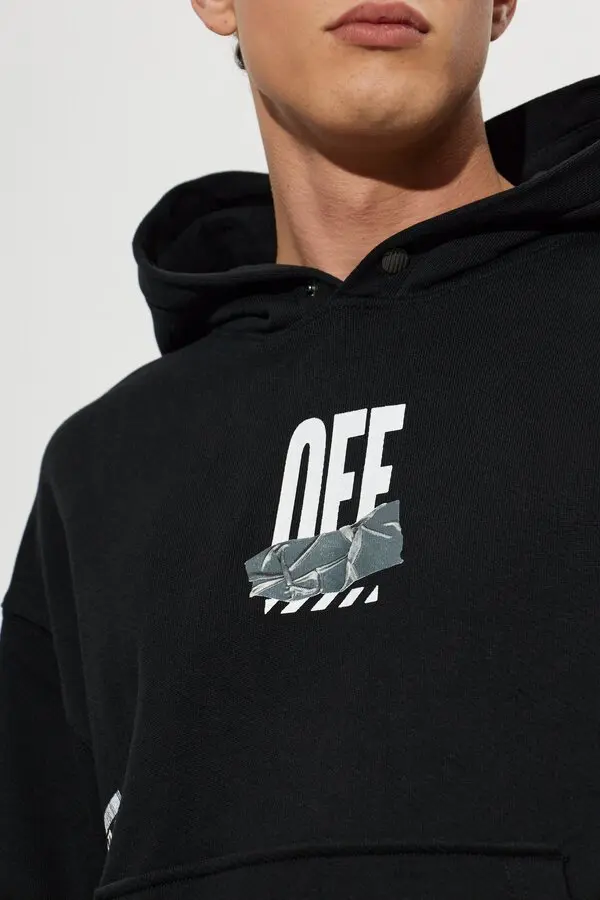 L/AB C/O OFF-WHITE Hooded Sweatshirt