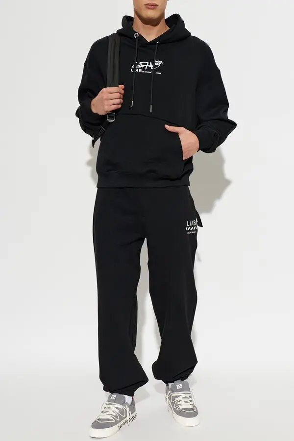 L/AB C/O OFF-WHITE Oversized Hoodie With Hood