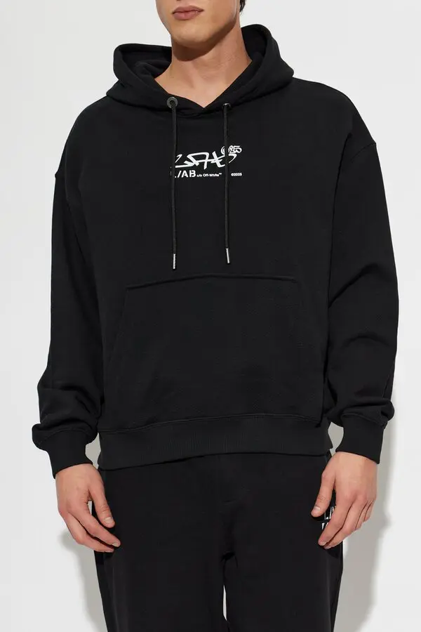 L/AB C/O OFF-WHITE Oversized Hoodie With Hood