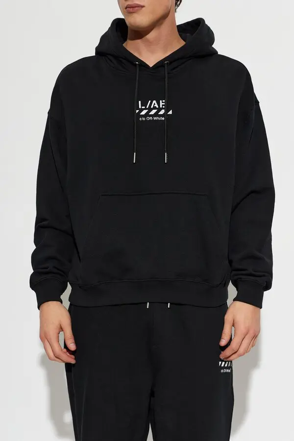 L/AB C/O OFF-WHITE Hoodie With Contrast Prints