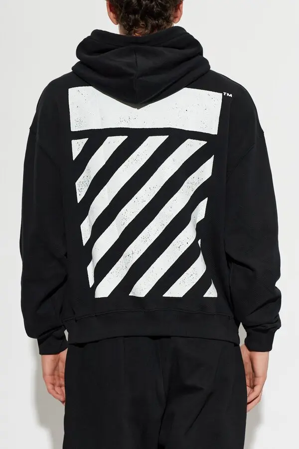 L/AB C/O OFF-WHITE Hoodie With Contrast Prints